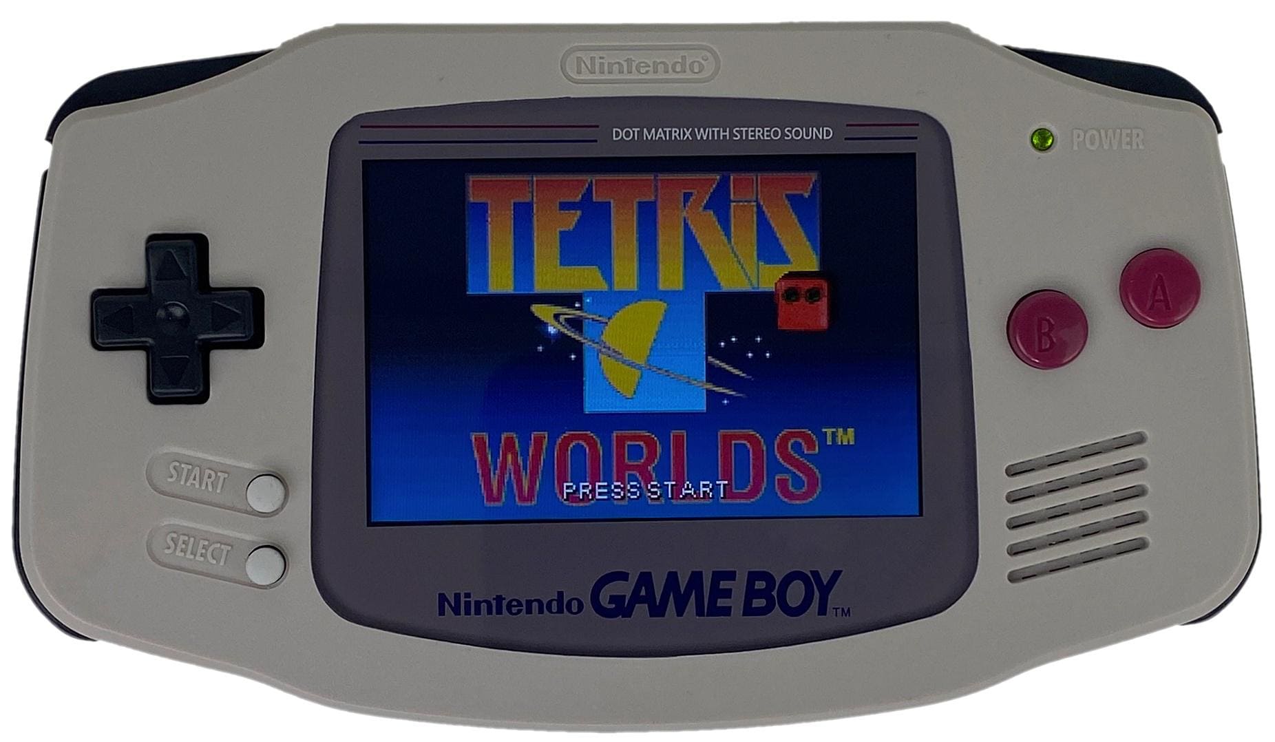 Custom Game Boy Advance Console: SNES Theme, Laminated ITA Screen ...