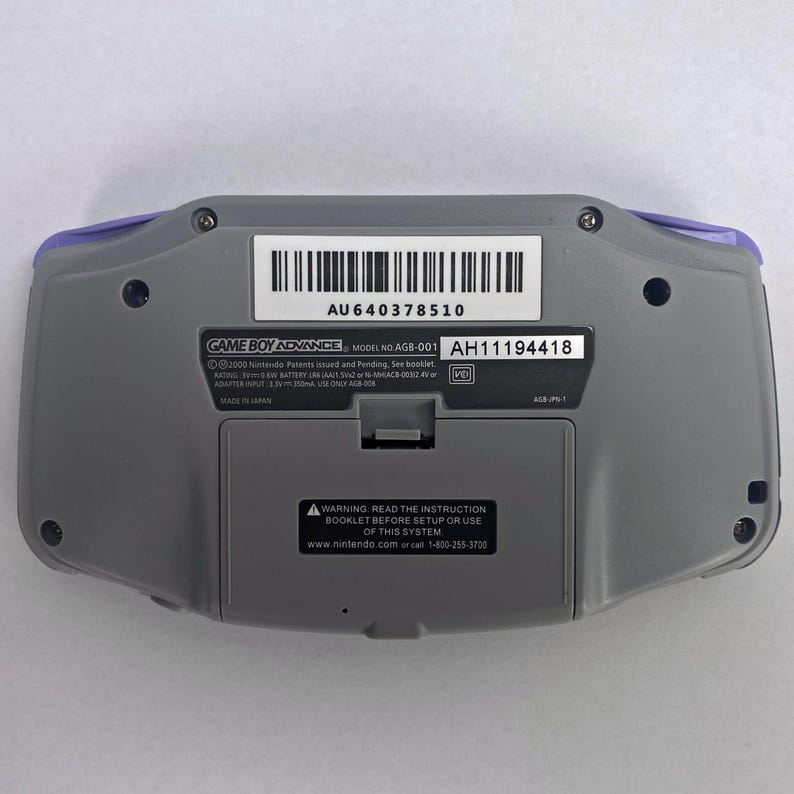 Custom Game Boy Advance Console: SNES Theme, Laminated ITA Screen ...