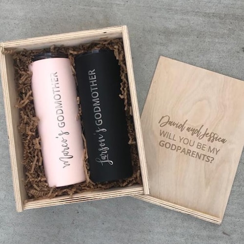 Personalized Godparents Proposal Gift Box Custom Will You Be - Etsy