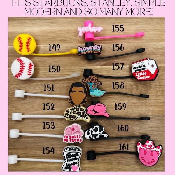 Cow Straw Cover Stanley - Etsy