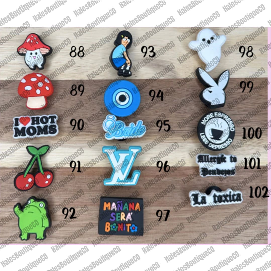 Croc Charms Trendy Jibbitz Charms for Your Crocs Preppy - Etsy