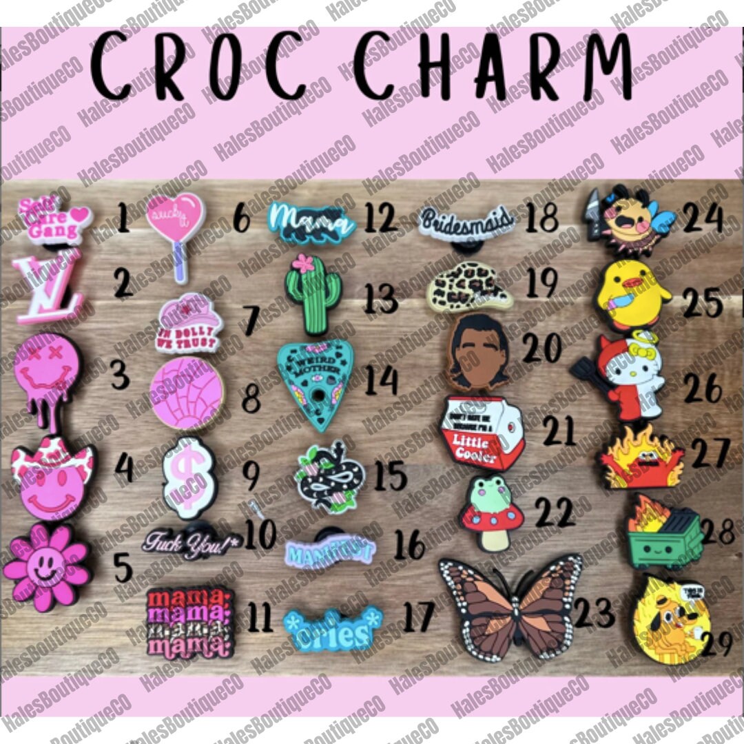 Croc Charms , Croc Jibbitz, Charms for Your Crocs, Cute Shoe Charm ...