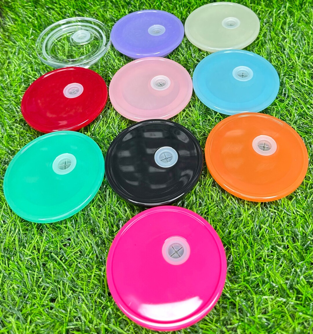 Plastic Lids for Beer Glass Cans,clear Glass Tumbler Lids,plastic Cup ...