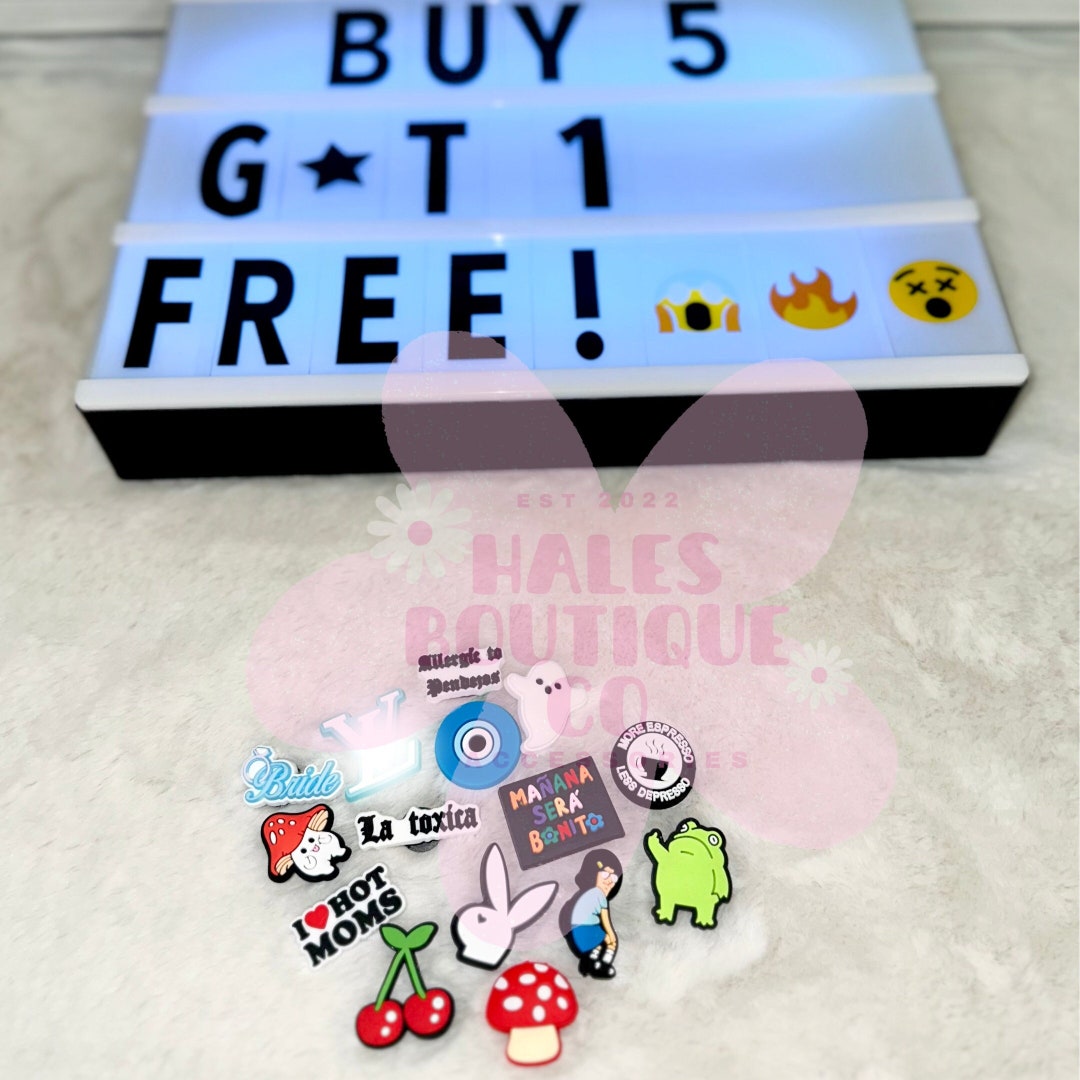 Croc Charms , Trendy Jibbitz, Charms for Your Crocs, Preppy Shoe Charms ...