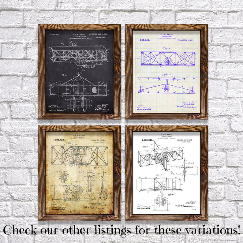 Gifts for Pilots Wright Brothers Flyer Patents First - Etsy
