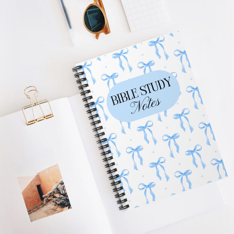 Bible Study Notes Spiral Notebook, Church Notebook, Bible Study Journal ...