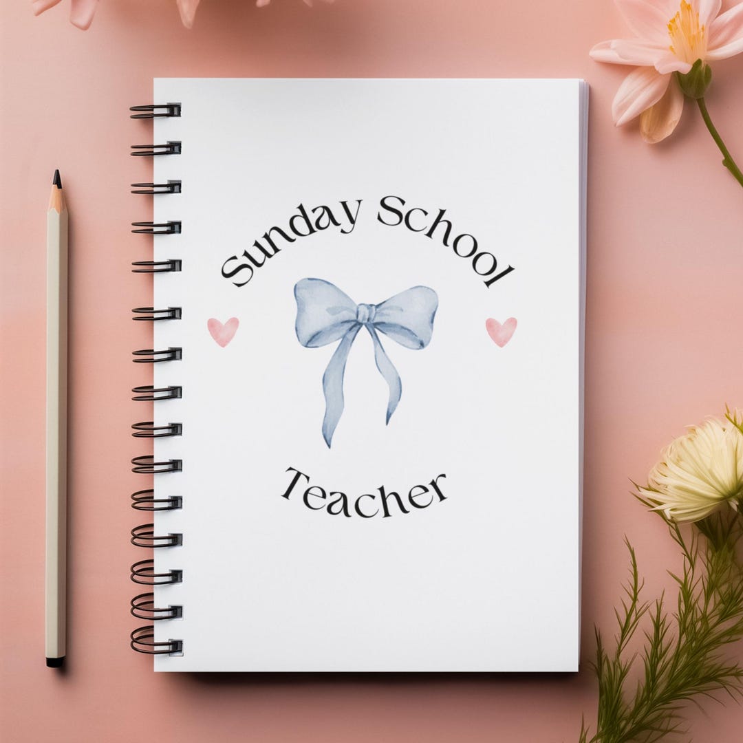 Sunday School Teacher Spiral Notebook, Sunday School Teacher Gift ...