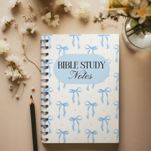 Bible Study Notes Spiral Notebook, Church Notebook, Bible Study Journal ...