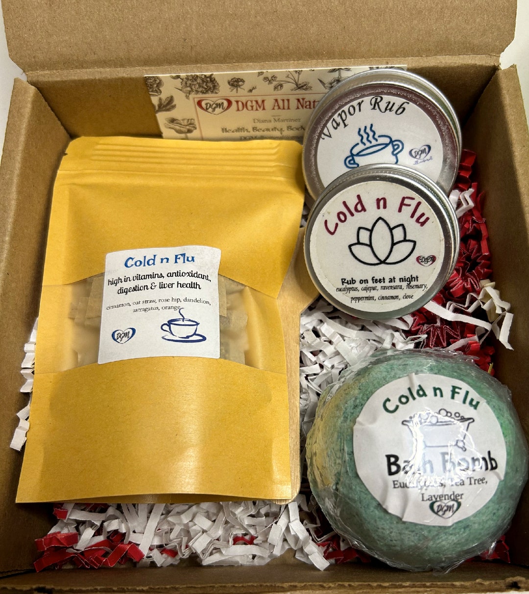 Cold & Flu Care Package - Etsy