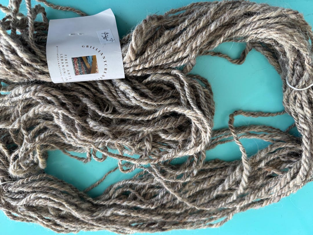 Hand Spun Bulky Navajo Churro Yarn - 3.9 Oz, 48 Yards - Etsy