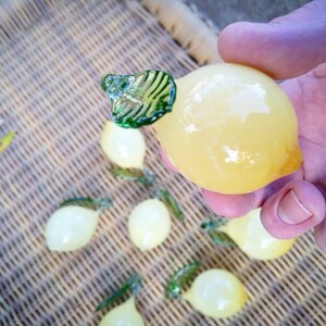 Handmade Glass Lemon Ornaments - Etsy