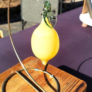 Handmade Glass Lemon Ornaments - Etsy