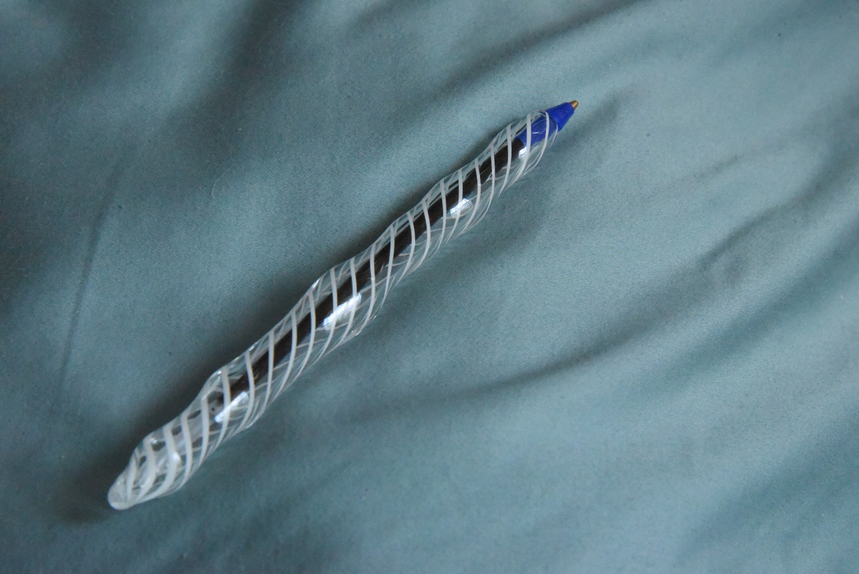 White Cane Glass Pen - Etsy