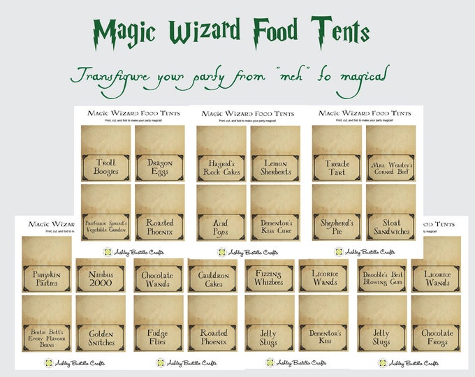 Wizard Food Tents - Etsy Australia