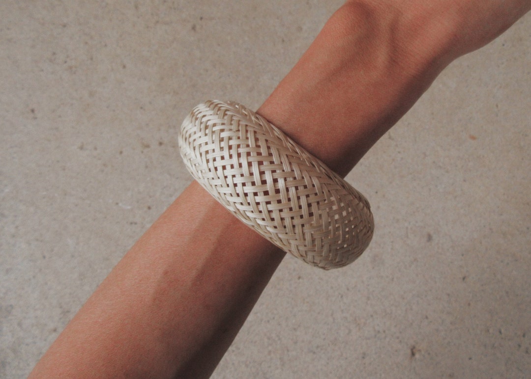 Vintage-inspired Rattan Bracelet - Etsy