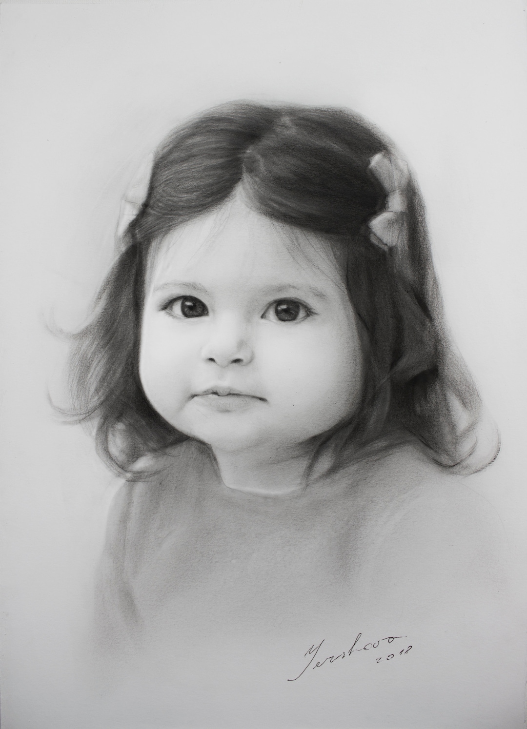 Custom Hand-drawn Pencil Portrait: Personalized Art From Photo - Etsy