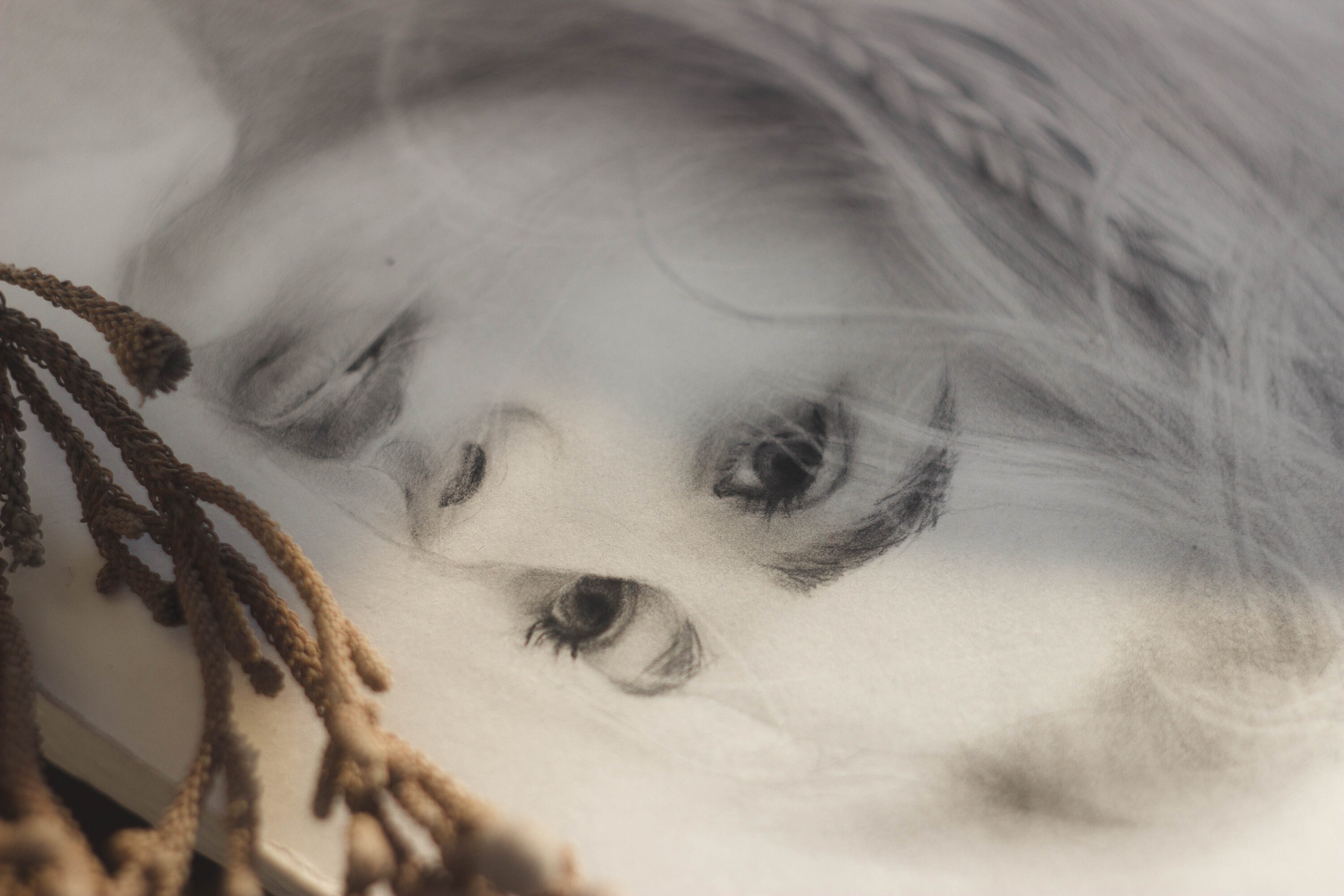 Original Graphite Girl Portrait - Etsy