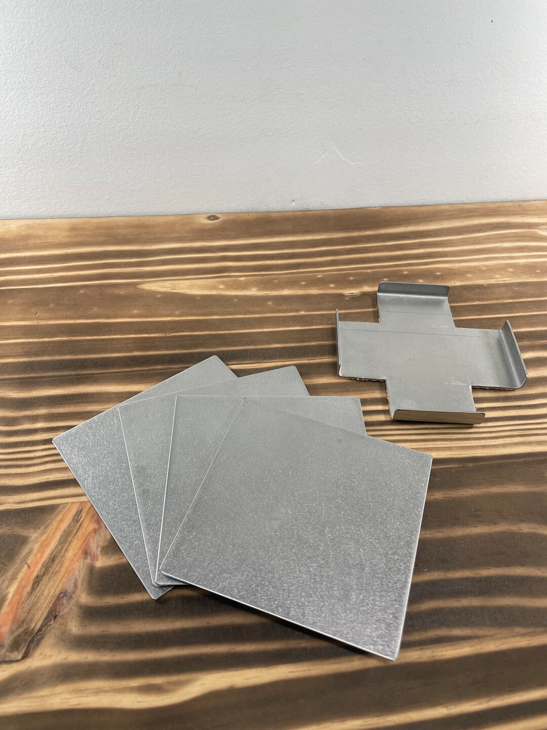 Handcrafted Stainless Steel Coasters - Matte Finish - Pack of 4 ...