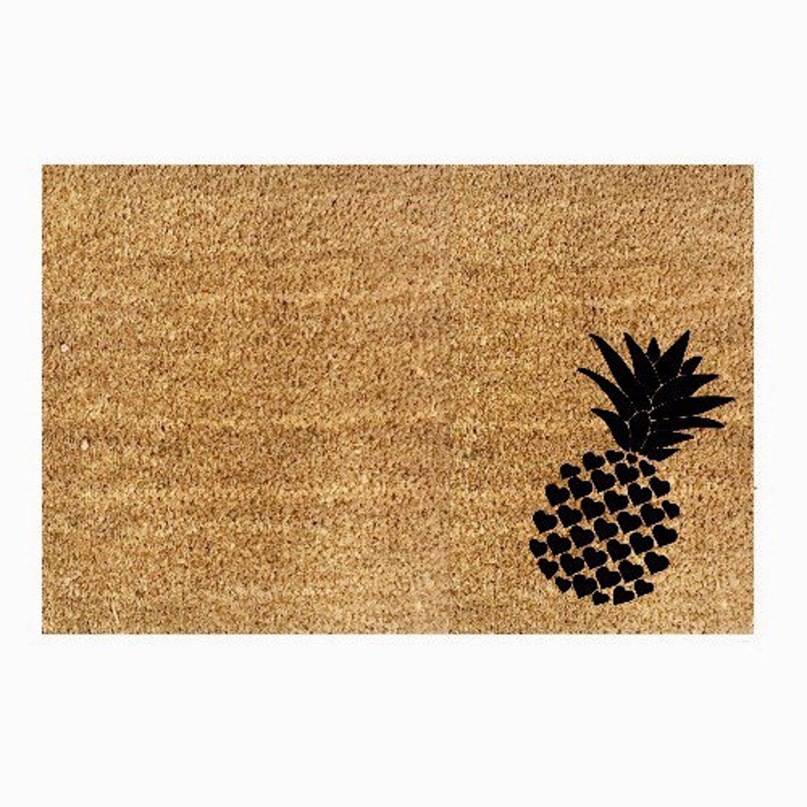 Pineapple Doormat Outdoor/indoor Cute Doormat Boho Porch - Etsy