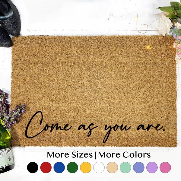 Come as You Are Doormat - Etsy