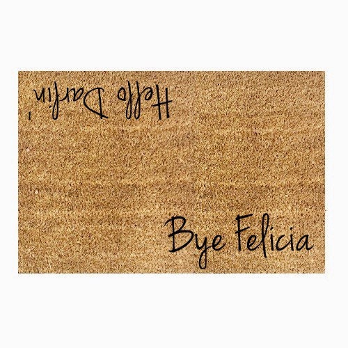 Hello Darlin' and Bye Felicia Outdoor/indoor Mat Natural - Etsy