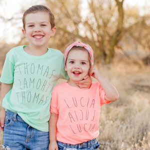 Boys Personalized Summer Shirt, Personalized Alphabet Name Shirt, T is ...