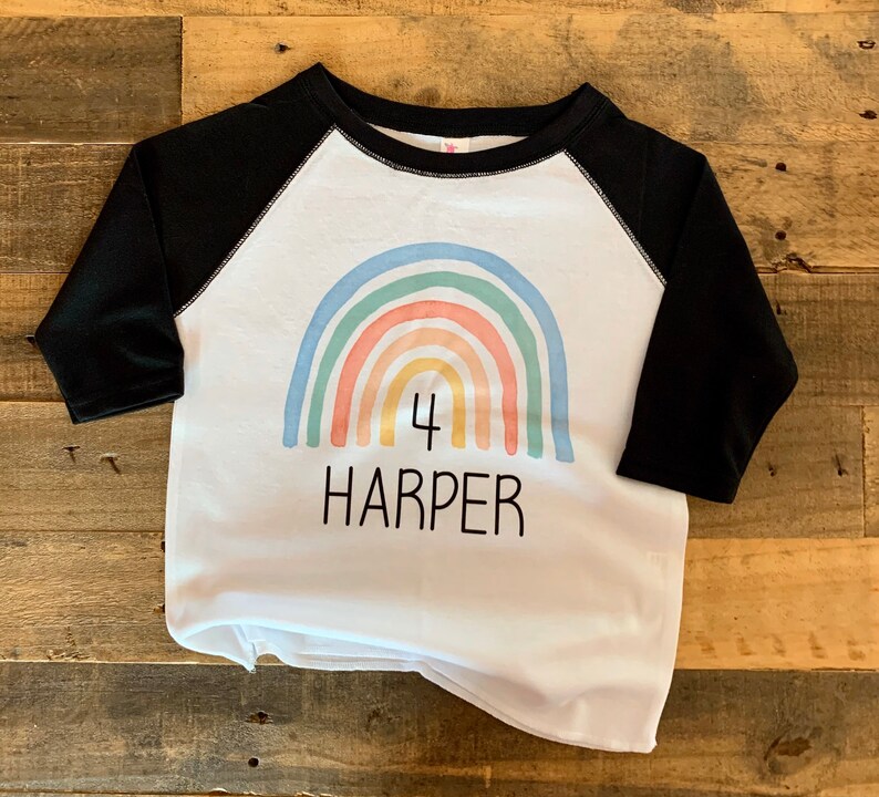 Girls Cute Rainbow Top Pastel Rainbow Shirt Girls Rainbow - Etsy