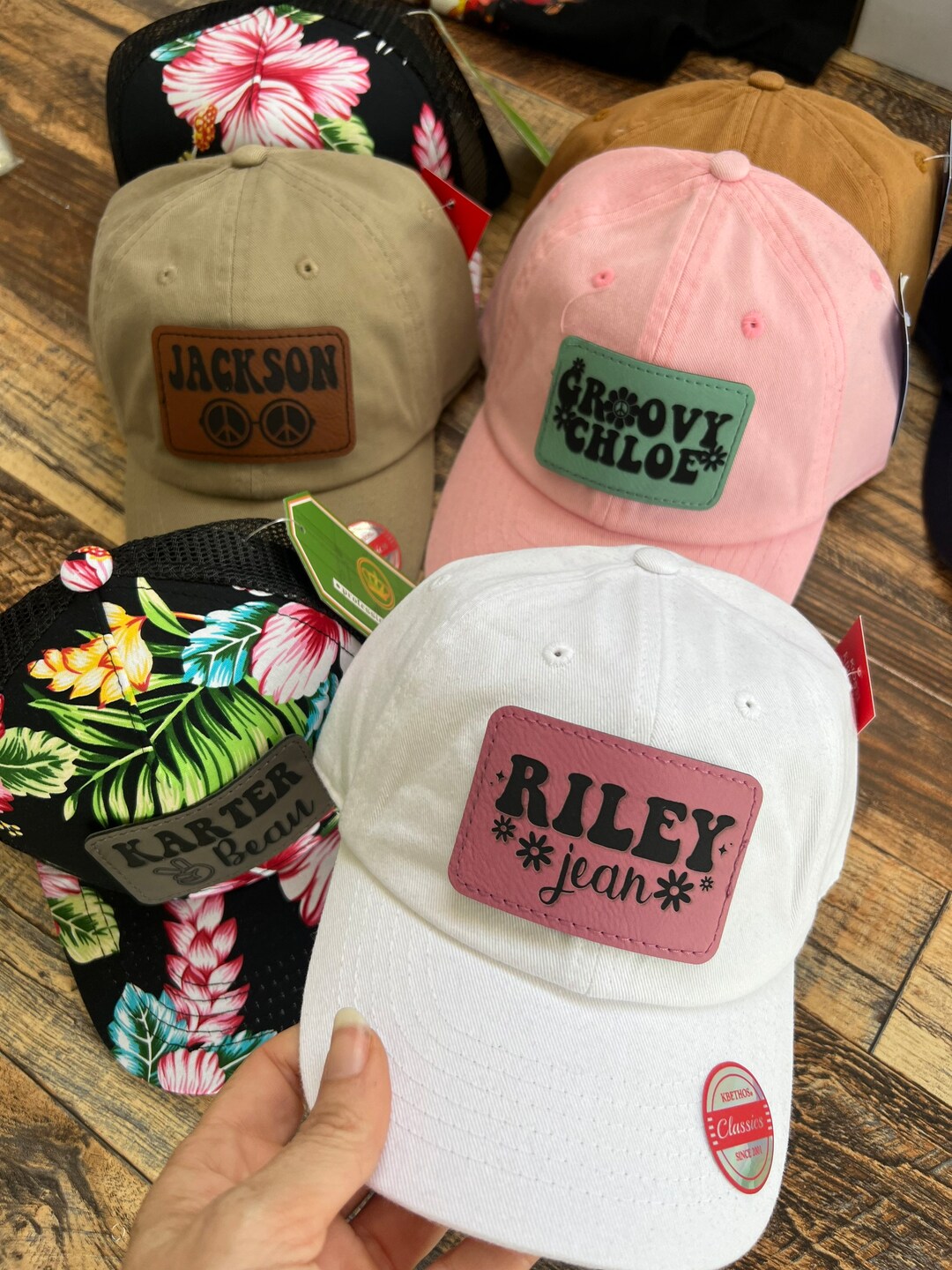 Custom Name Toddler Baseball Cap: Leather Patch Retro Hat - Etsy