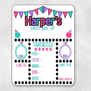 Last Day of School Board, Reusable Last Day of School Board, First and ...