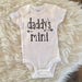 Daddys Mini Onesie Daddy Onesie Valentine Onesie Baby Boy - Etsy