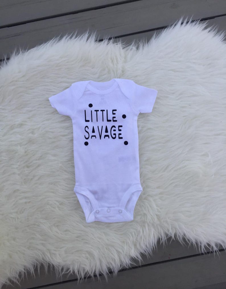 Little savage onesie savage onesie little savage baby | Etsy