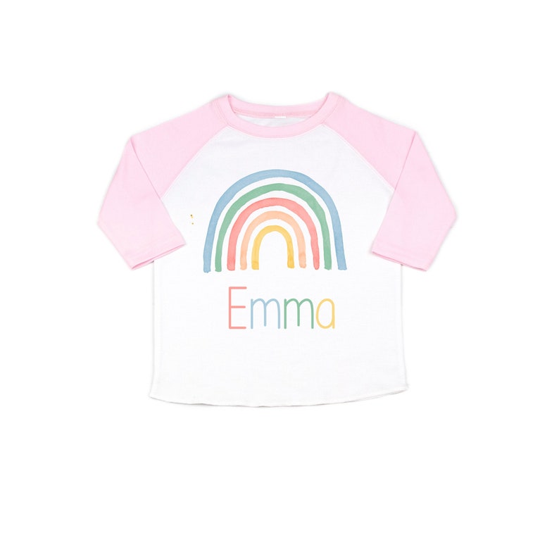 Girls Cute Rainbow Top Pastel Rainbow Shirt Girls Rainbow - Etsy