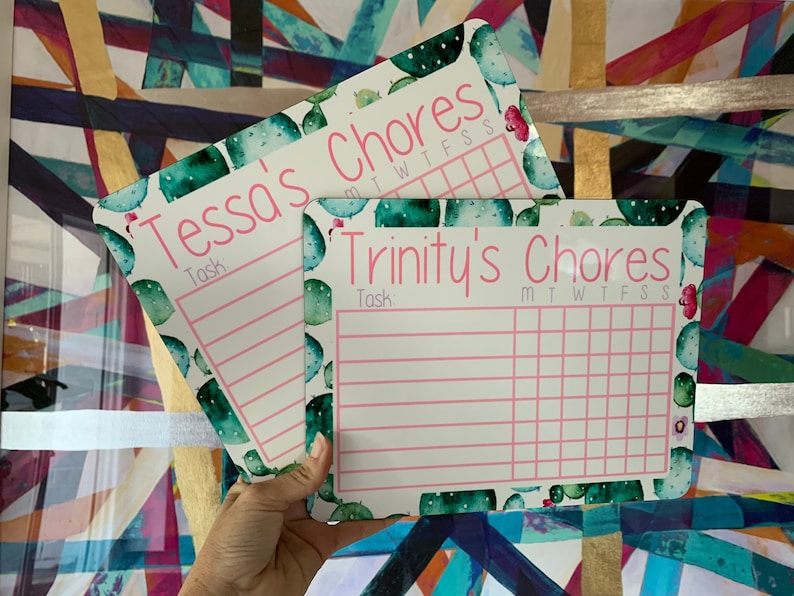 Reusable Chore Chart Design Your Chore Chart Fridge Chore - Etsy