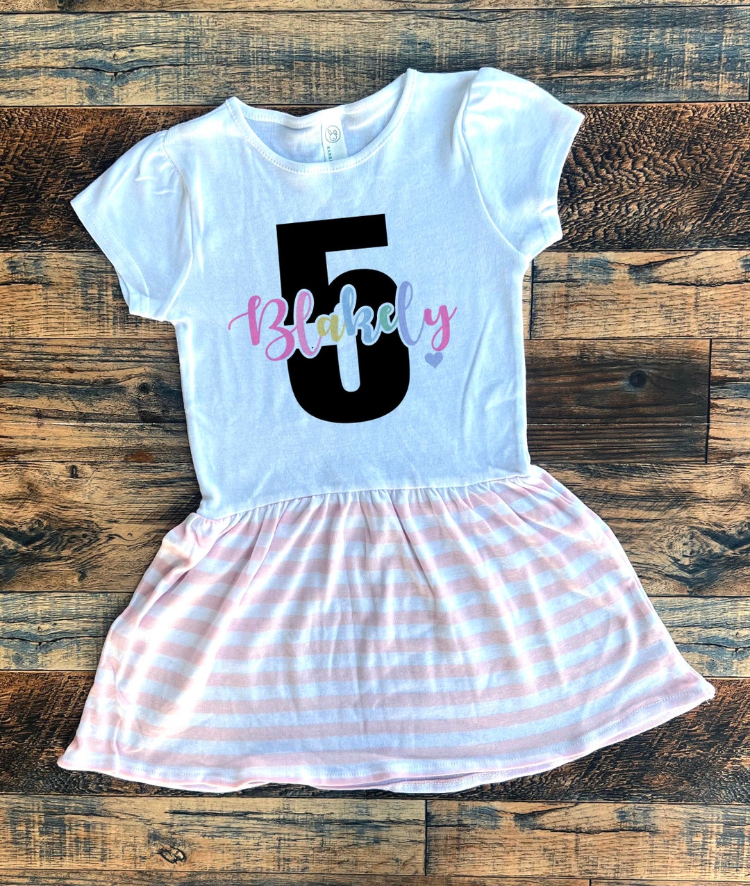 Personalized Birthday Girl Dress: Custom Name & Age - Etsy