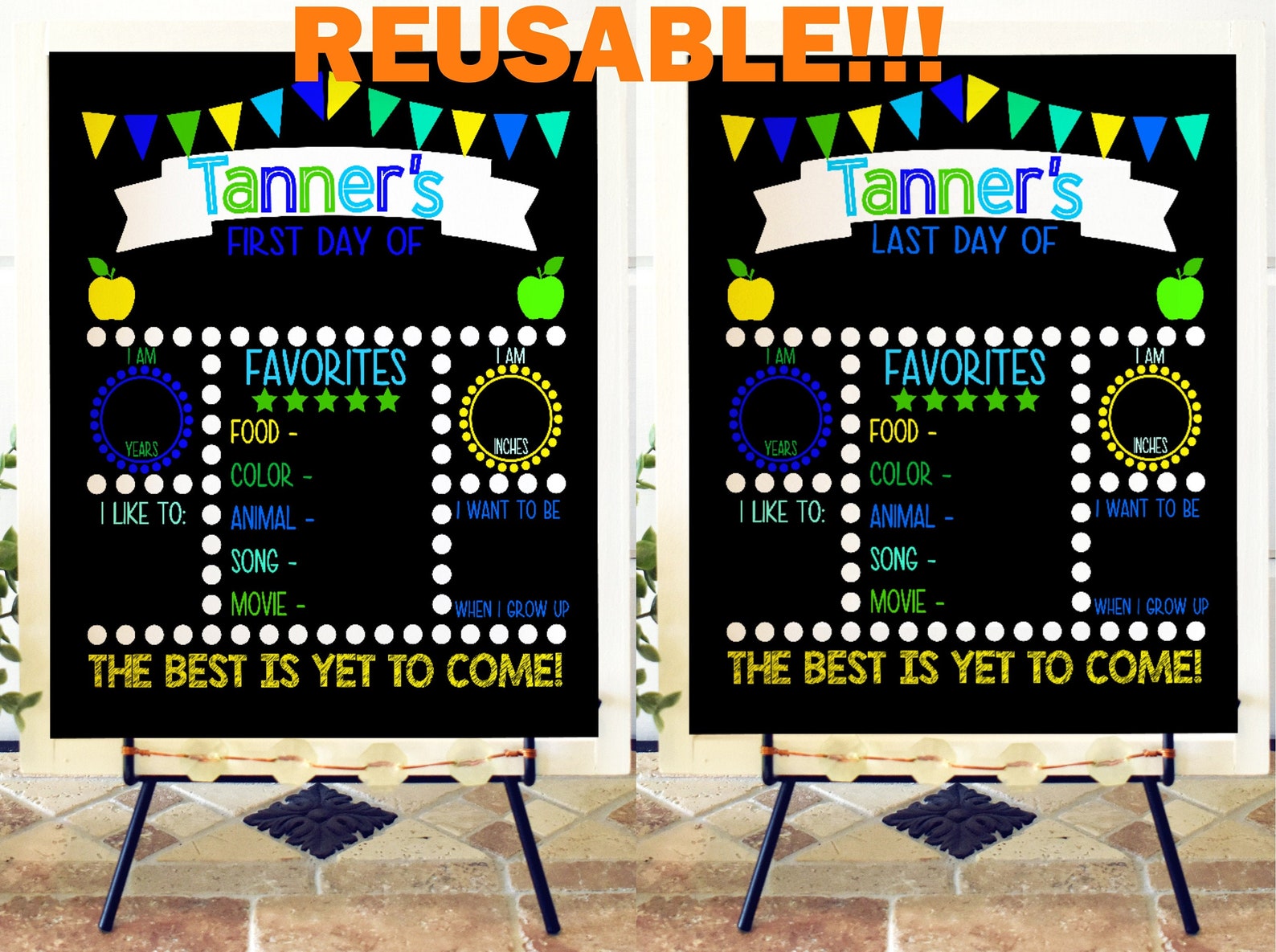 Last Day of School Board Reusable Last Day of School Board - Etsy