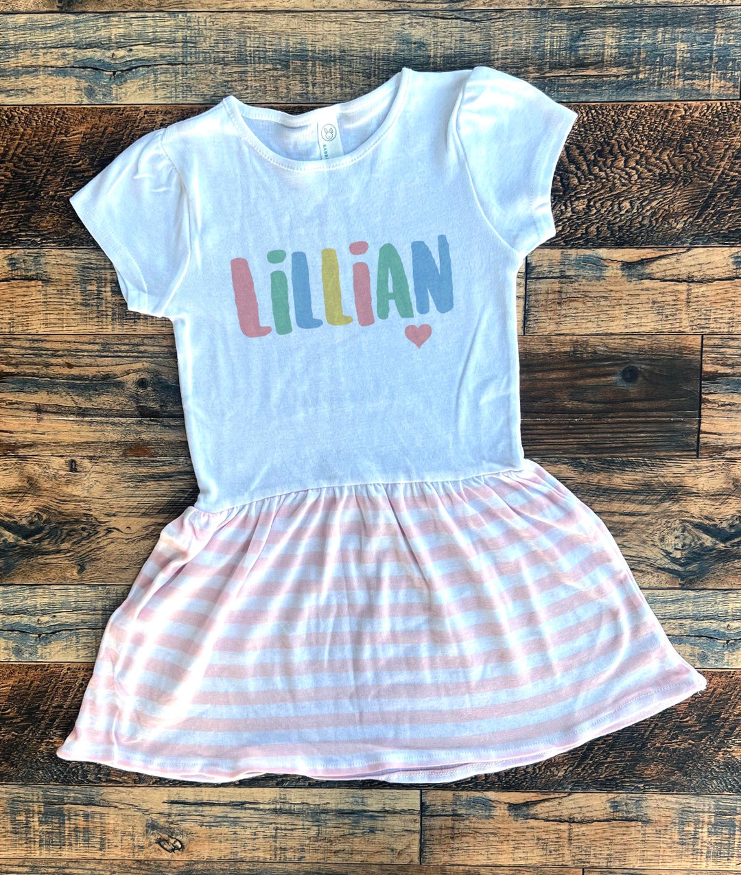 Girls Custom Name Dress, Baby Name Dress, Cute Baby Dress, Customize ...