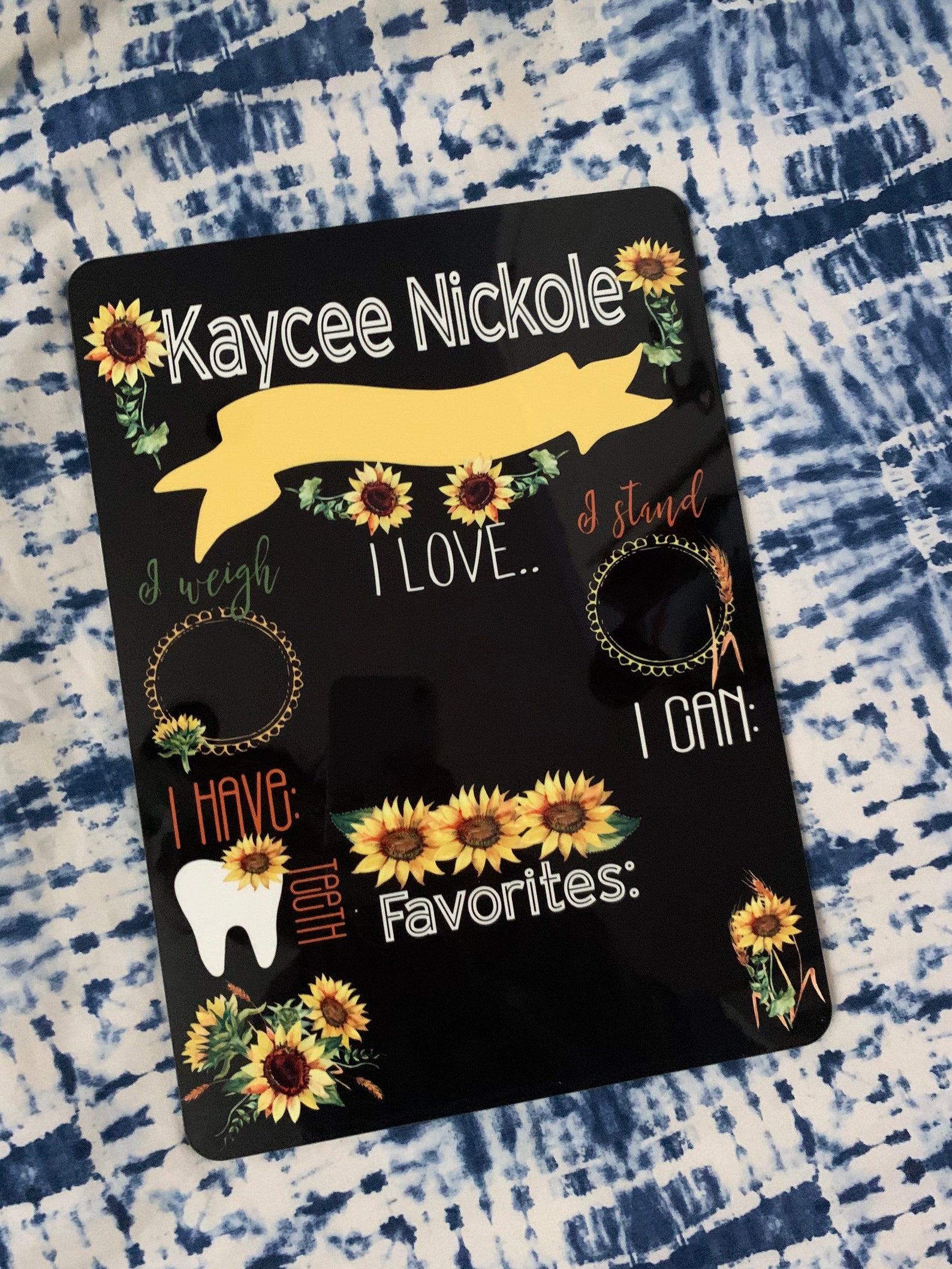 Reusable Birthday Board Girls Birthday Board Cactus and - Etsy