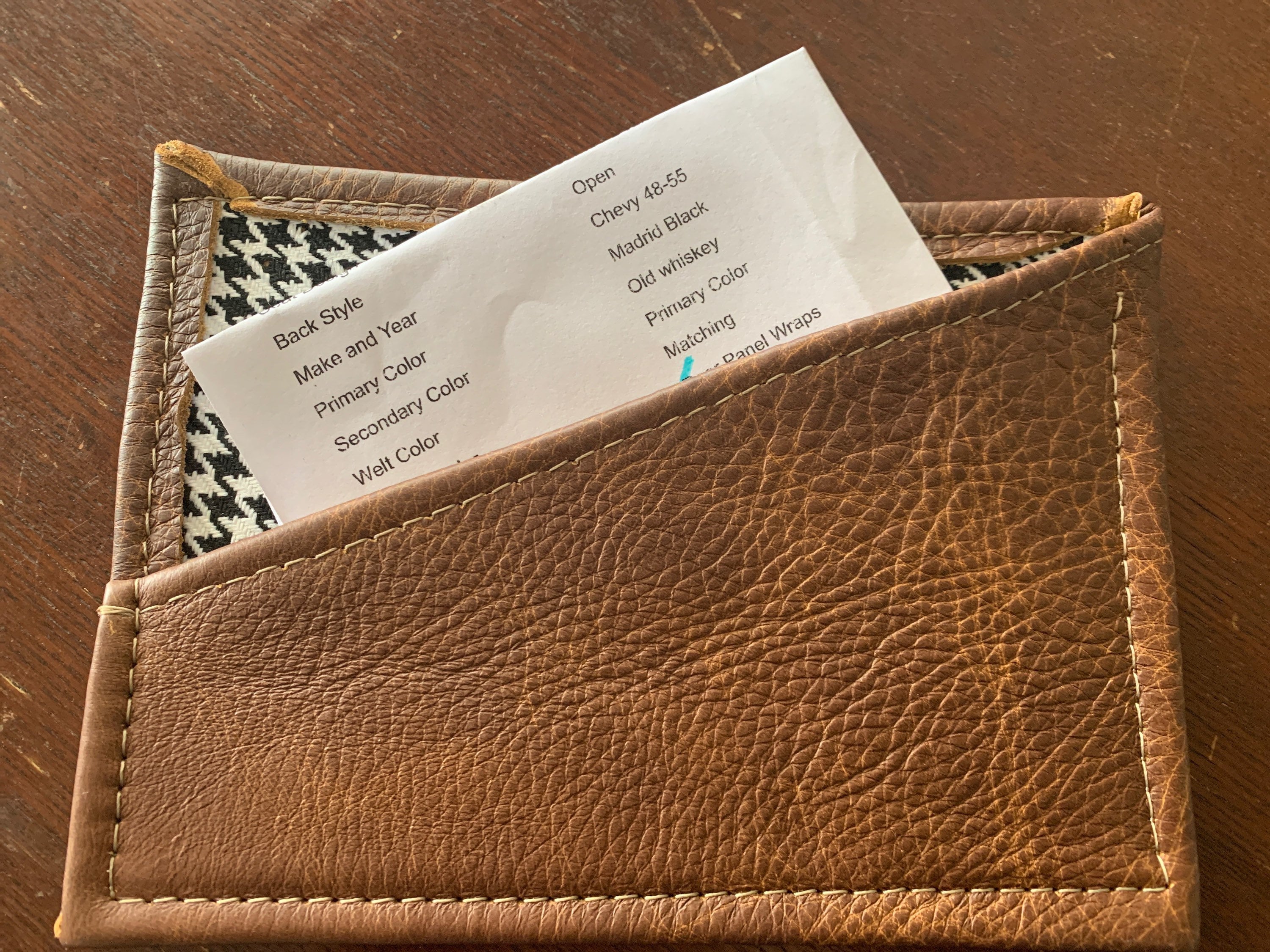 Custom Registration Card Holder to Match Your Interior Mixed - Etsy