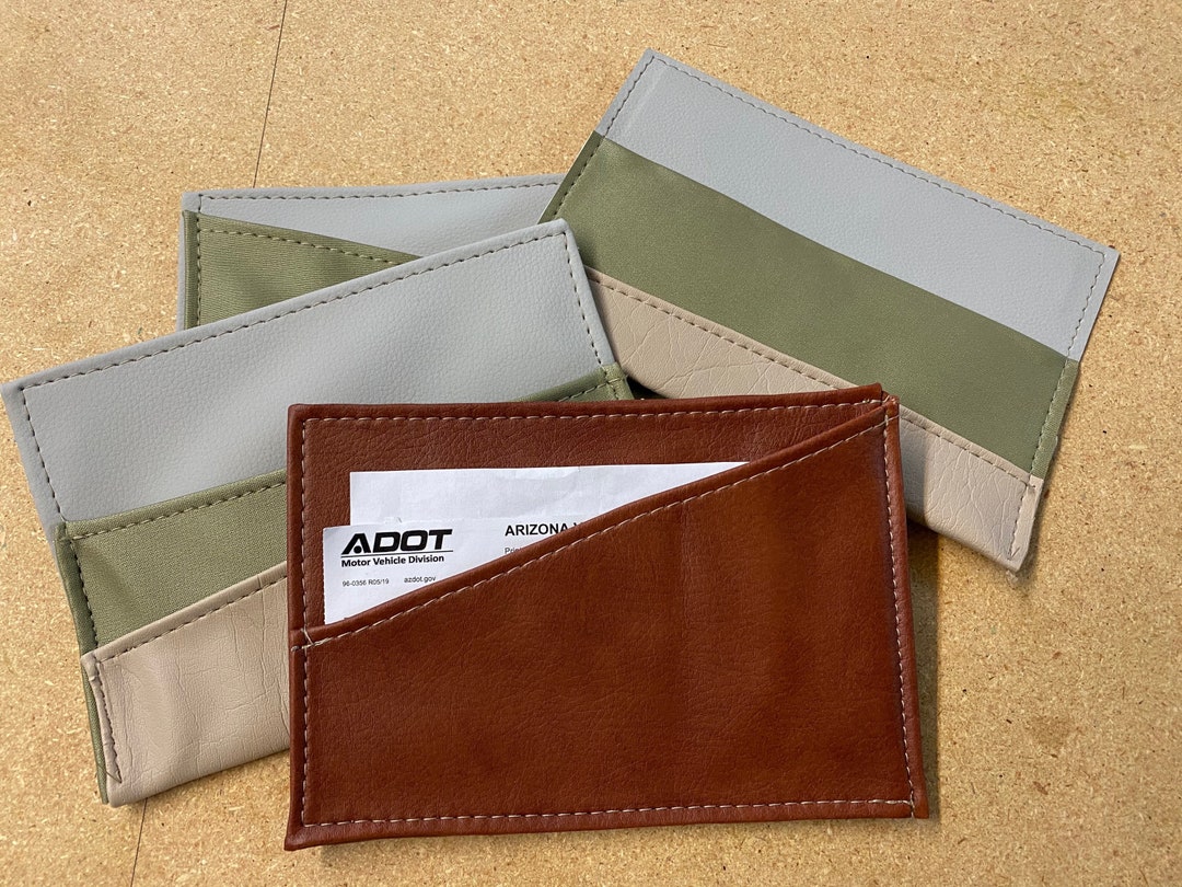 Custom Registration Card Holder to Match Your Interior Mixed Fabrics ...