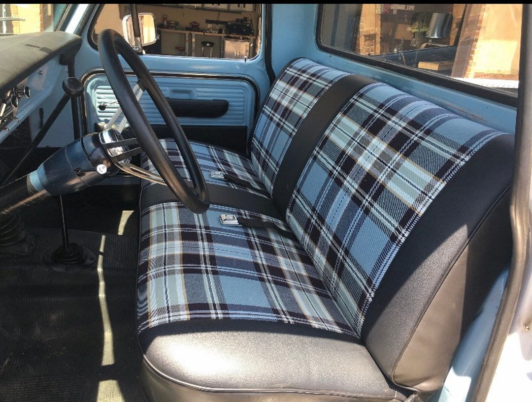The "graduate" Ford 1961-1966 Open Back Custom Truck Bench Upholstery ...