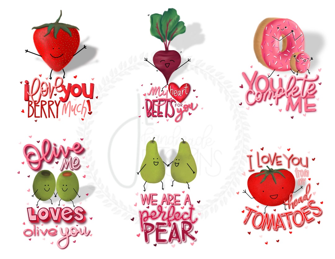Food Pun Cards | Includes All 6 Prints | Printable | Digital Download ...
