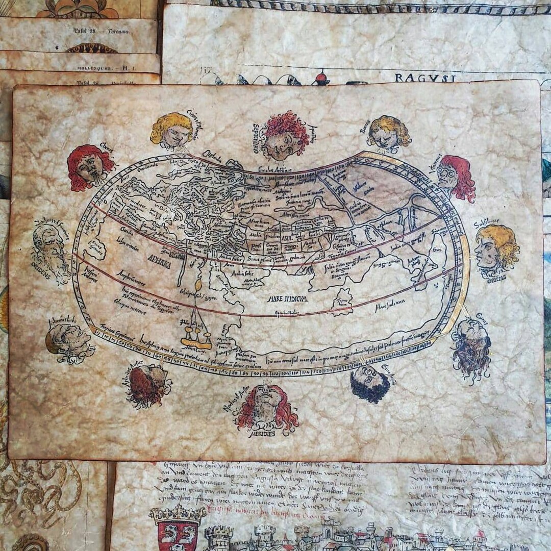 Medieval Map Replica • Ptolemaic Map by Gregor Reisch, 1503 ...