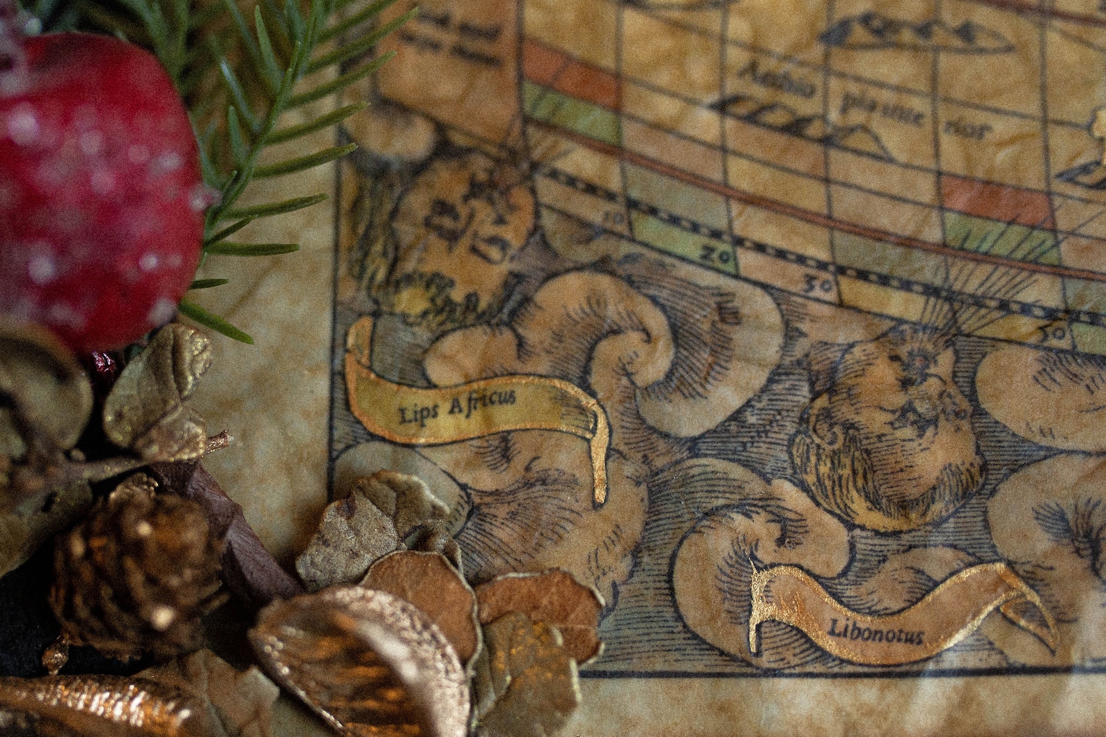 Medieval Map Replica Ptolemaic World Map by Sebastian Munster, 1544 ...