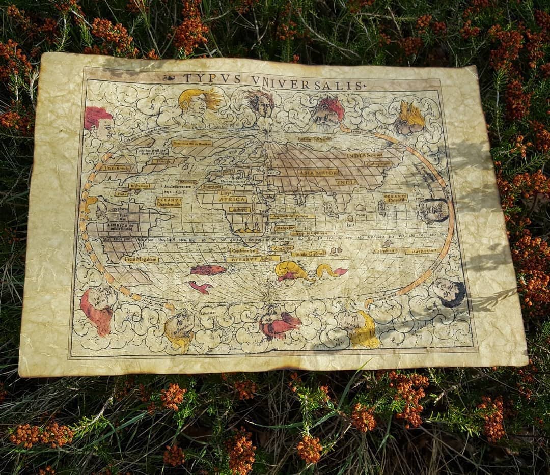 Medieval Map Replica Typus Universalis Sebastian Munster - Etsy