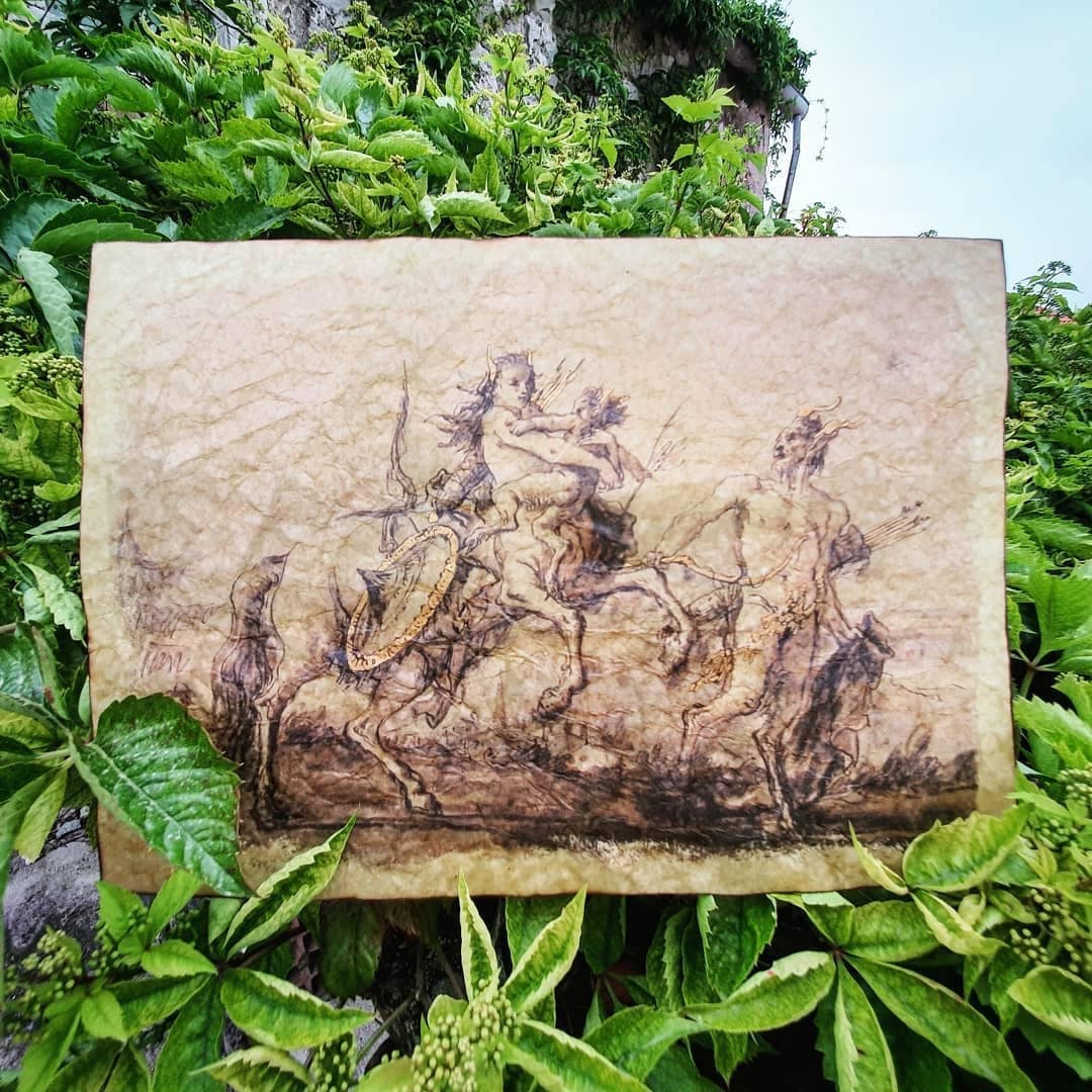 Medieval Art Replica • Satyr Leading a Centauress, Giovanni Tiepolo ...