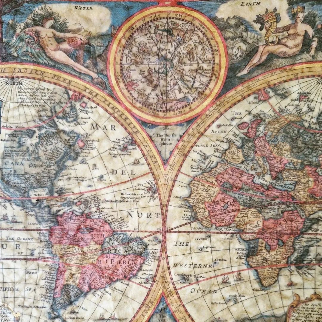 Medieval Map Replica • A New and Accurat Map of the World, John Speed ...