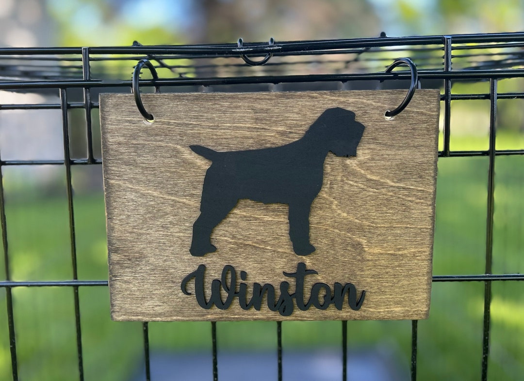 Personalized Crate Tag, Personalized Wood Crate Plaque, Custom Dog ...