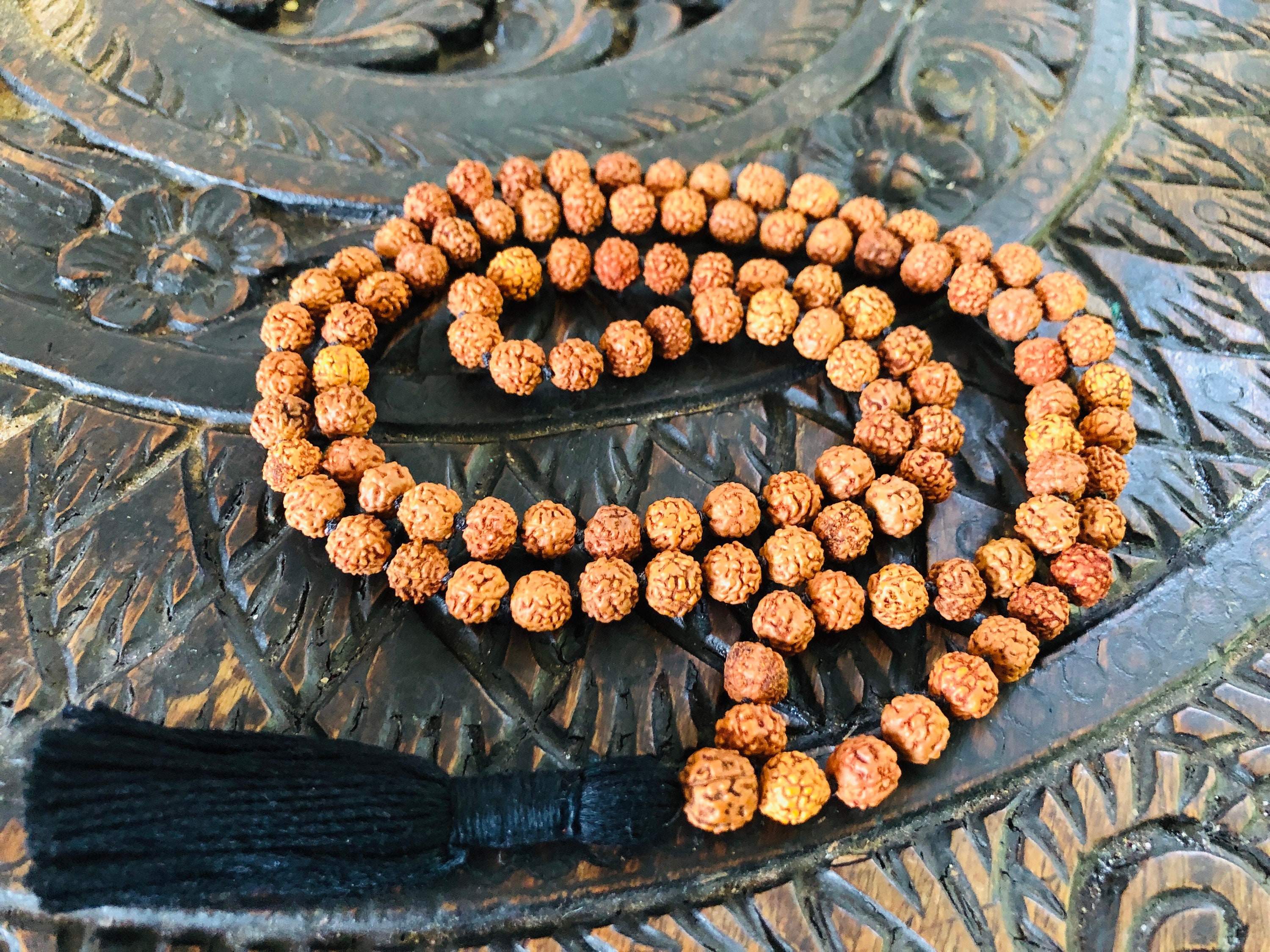 Lord Shiva Rudraksha Japa Mala 108 Beads Traditional Style - Etsy