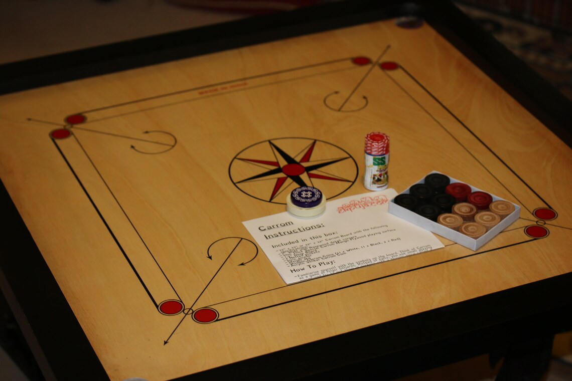 Carrom Board game Perfect board game Christmas gift | Etsy