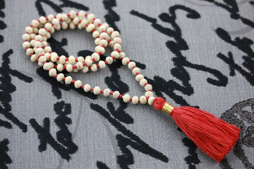 Natural Neem Tree Beads Handmade Mala 1081 Beads Long Tassel - Etsy